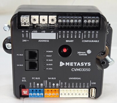 Johnson Controls M4-CVM03050-0 VAV Controller 8 PT VAV ACT DPT MSTP 8PT ...