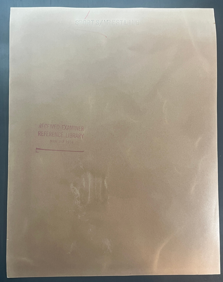 1974 NCAA WRESTLING WIRE PHOTO GREG STROBEL OREGON STATE BEN OHAI BYU ...