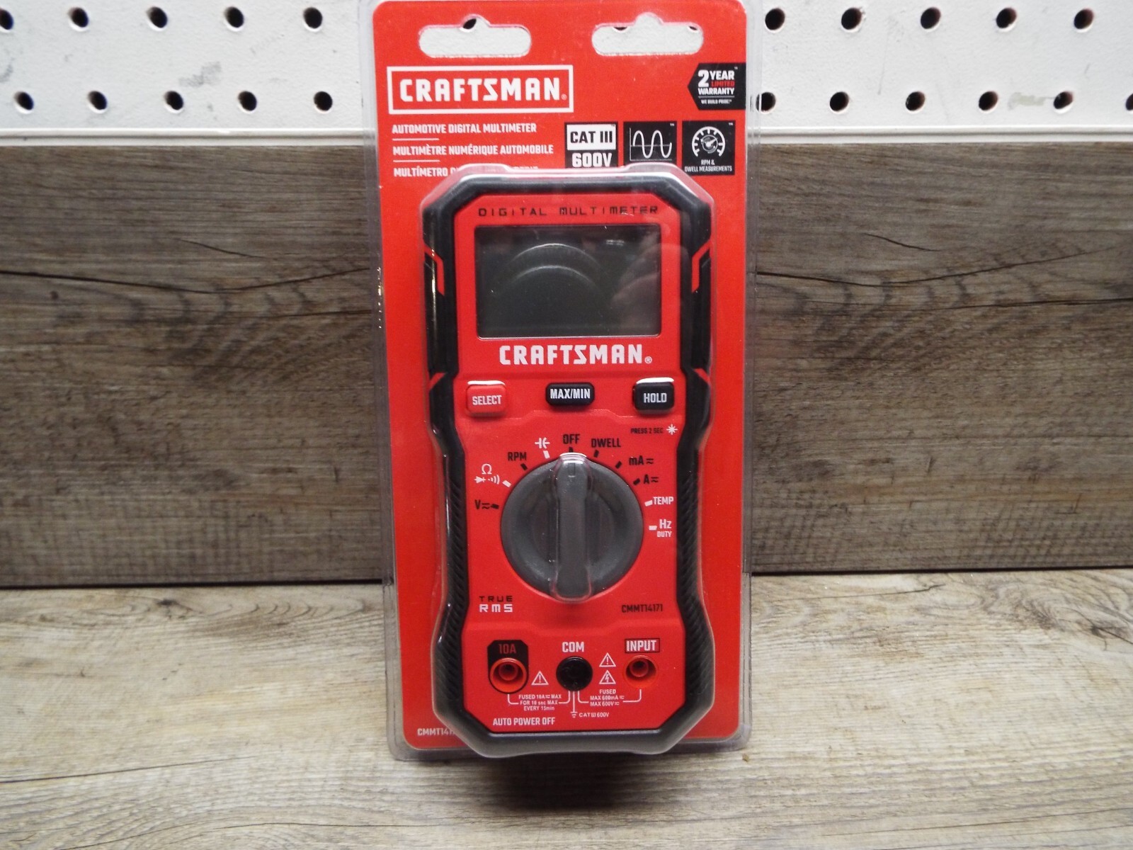 CRAFTSMAN AUTOMOTIVE MULTIMETER CMMT14171 . NEW TRUE RMS 885911688635 ...