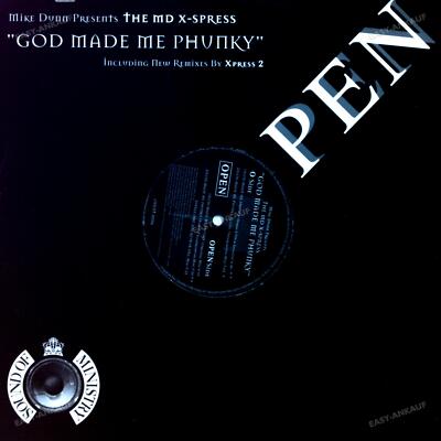 Mike Dunn Presents The MD X-Spress - God Made Me Phunky Maxi (VG/VG ...