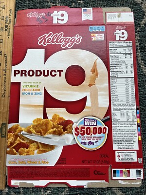 2013 Kellogg's PRODUCT 19 Cereal Box - $50,000 Breakfast Sweepstakes ...