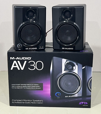 M-Audio AV 30 Monitors w/ Original Box | eBay