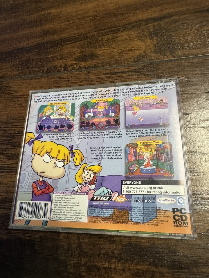 Vintage Nickelodeon Rugrats: Totally Angelica Boredom Buster Game PC ...