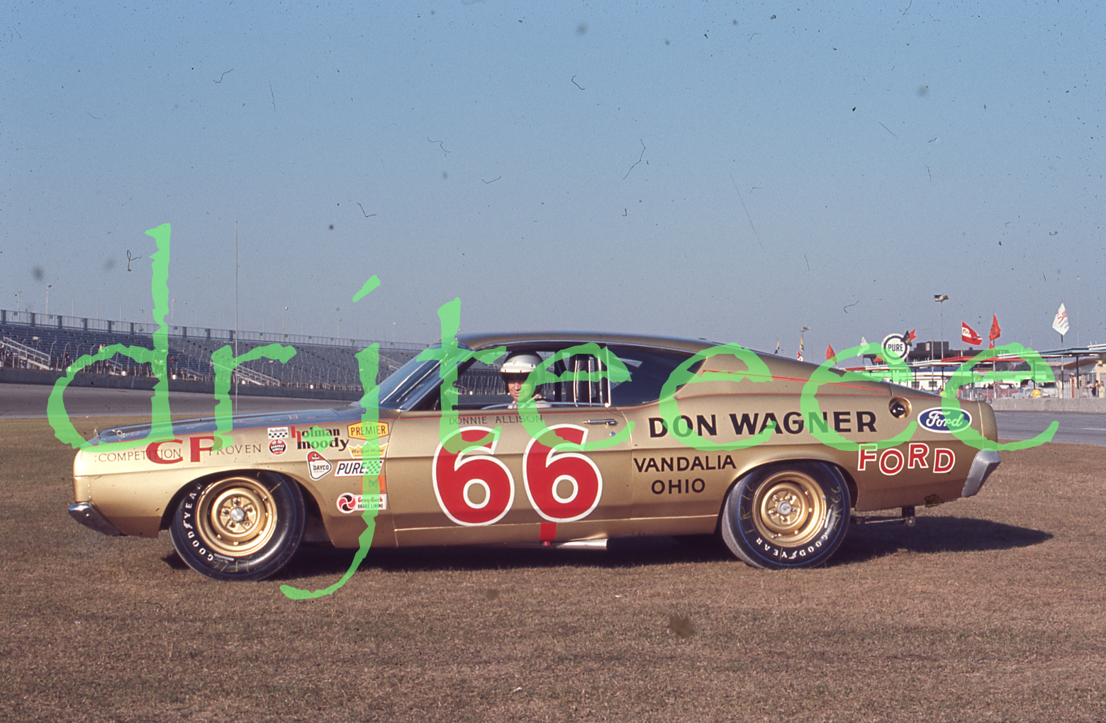 1968 NASCAR Donnie Allison DON WAGNER FORD - 35mm Racing Slide | eBay