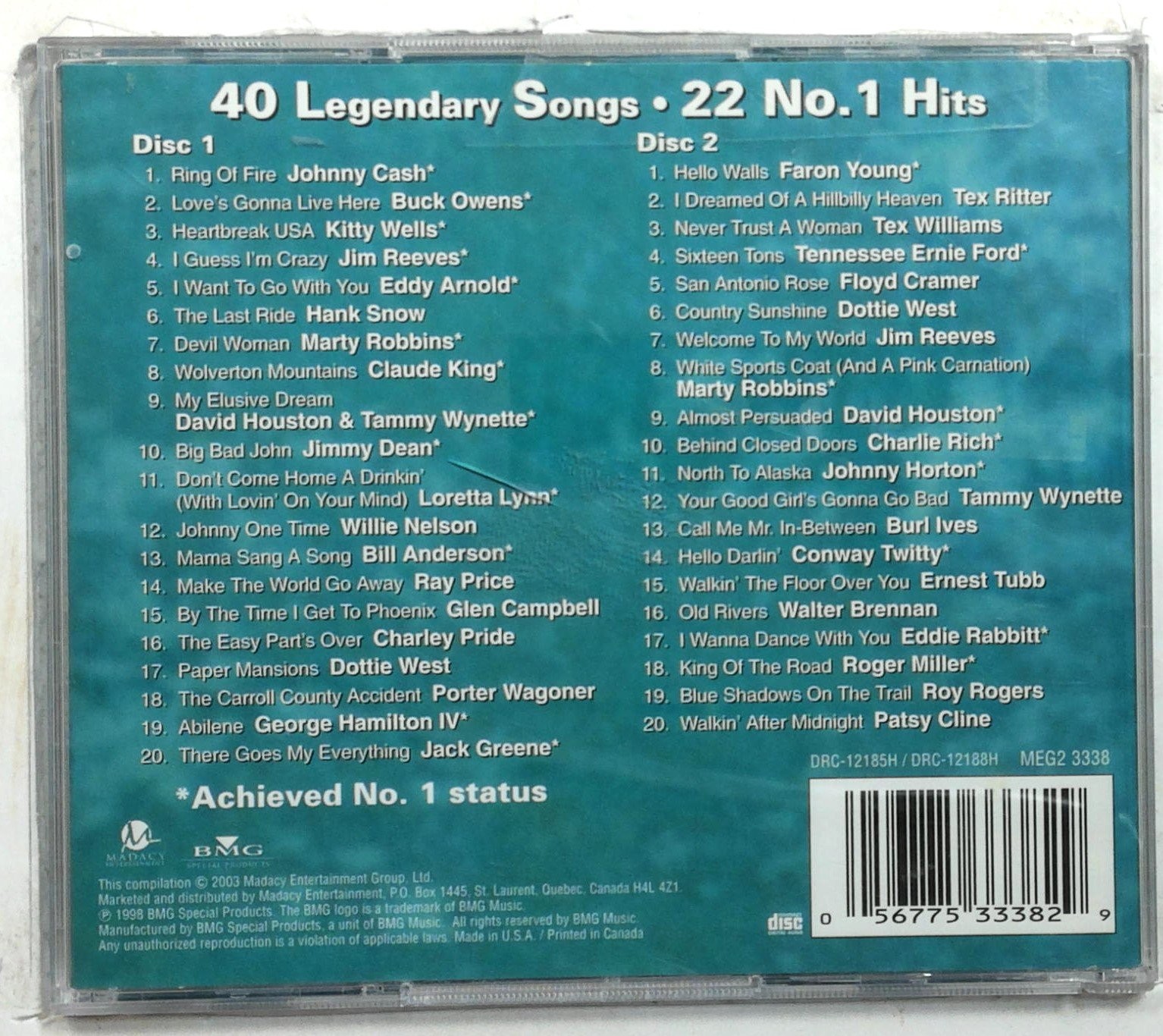 The Very Best of Country Legends 2003 2CD Compilation Country BMG | eBay