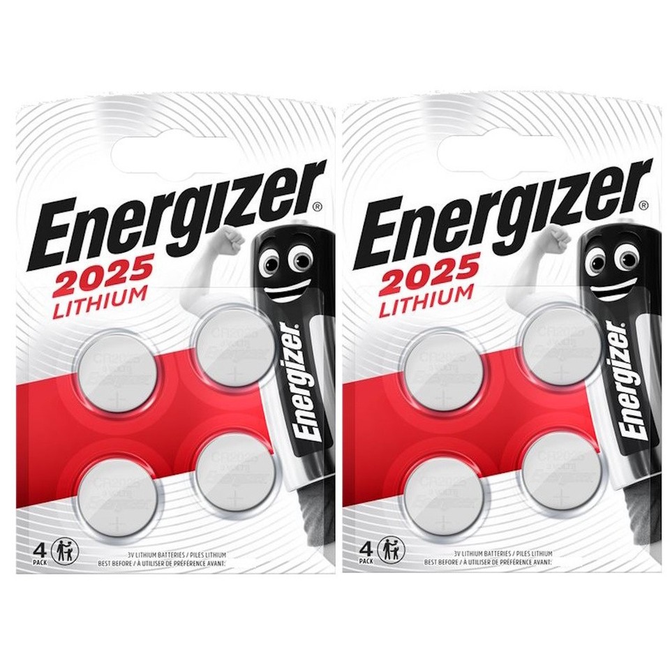 Energizer CR2025 3V Lithium Batteries Coin Cell 4 Pack Expiry 2032 ...