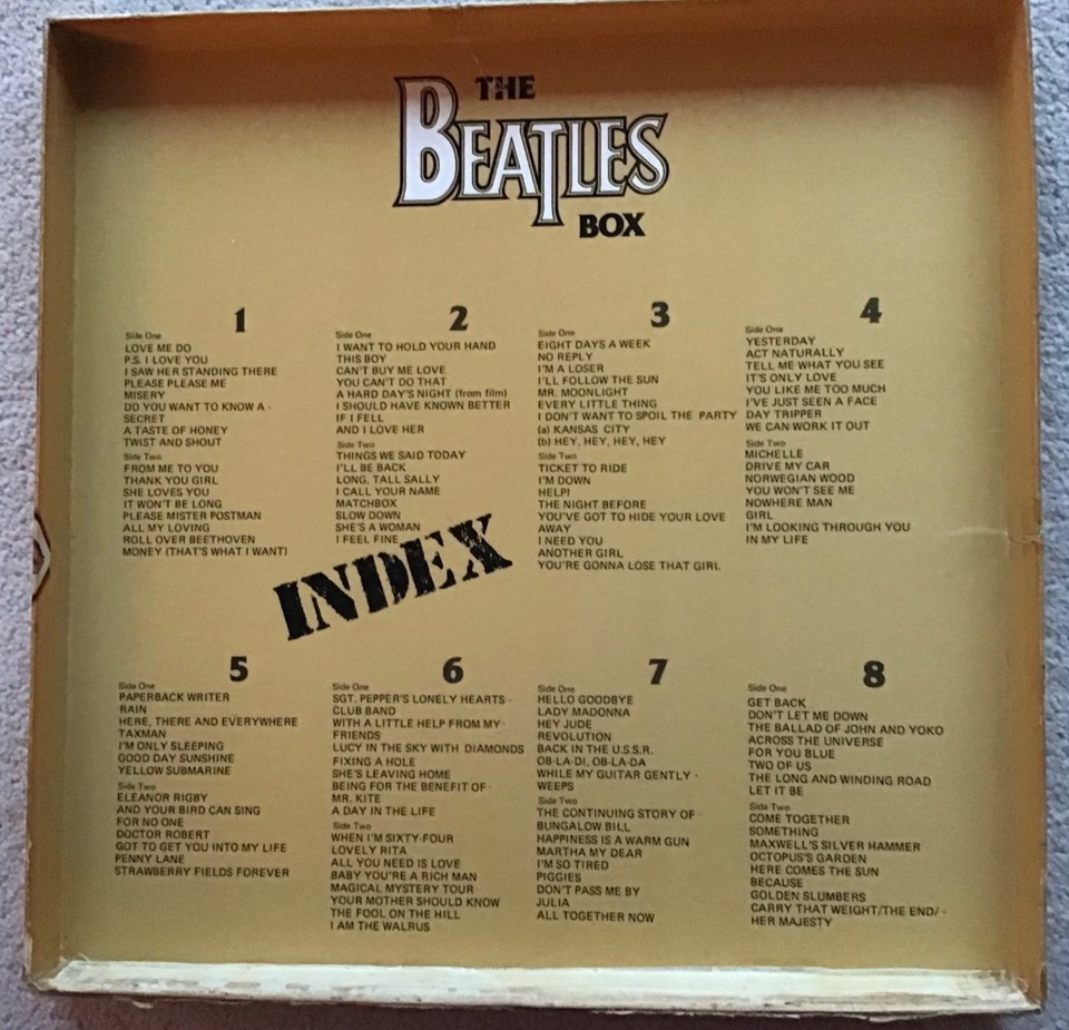 The Beatles From Liverpool 8 LP Vinyl Box Set UK EMI Parlephone 1980 ...