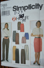 7693 SIMPLICITY MISSES' 2 HOUR SKIRT & PANTS OR SHORTS SZ 8-14 for sale ...