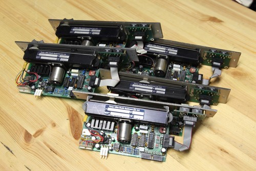 5 x Harrison Mixer Fader Units with Flying Faders PGFM 3200 Penny+Giles ...