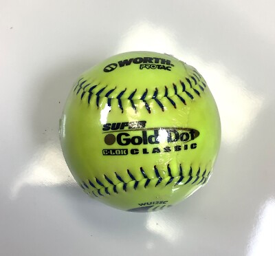 NEW Worth Sports Super Gold Dot Green Softball WU12SC USSSA Classic M ...