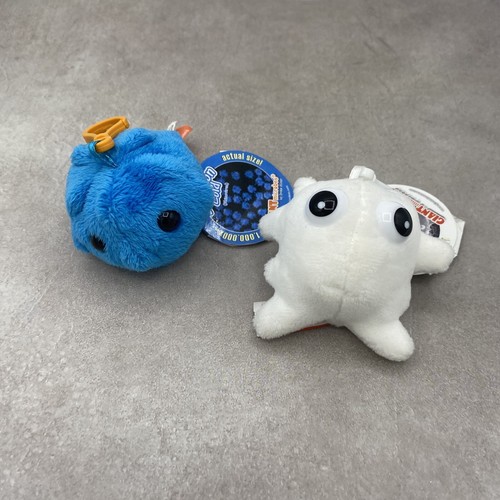 Giant Microbes Keychain Plush Drew Oliver White Blood Cell Common Cold ...