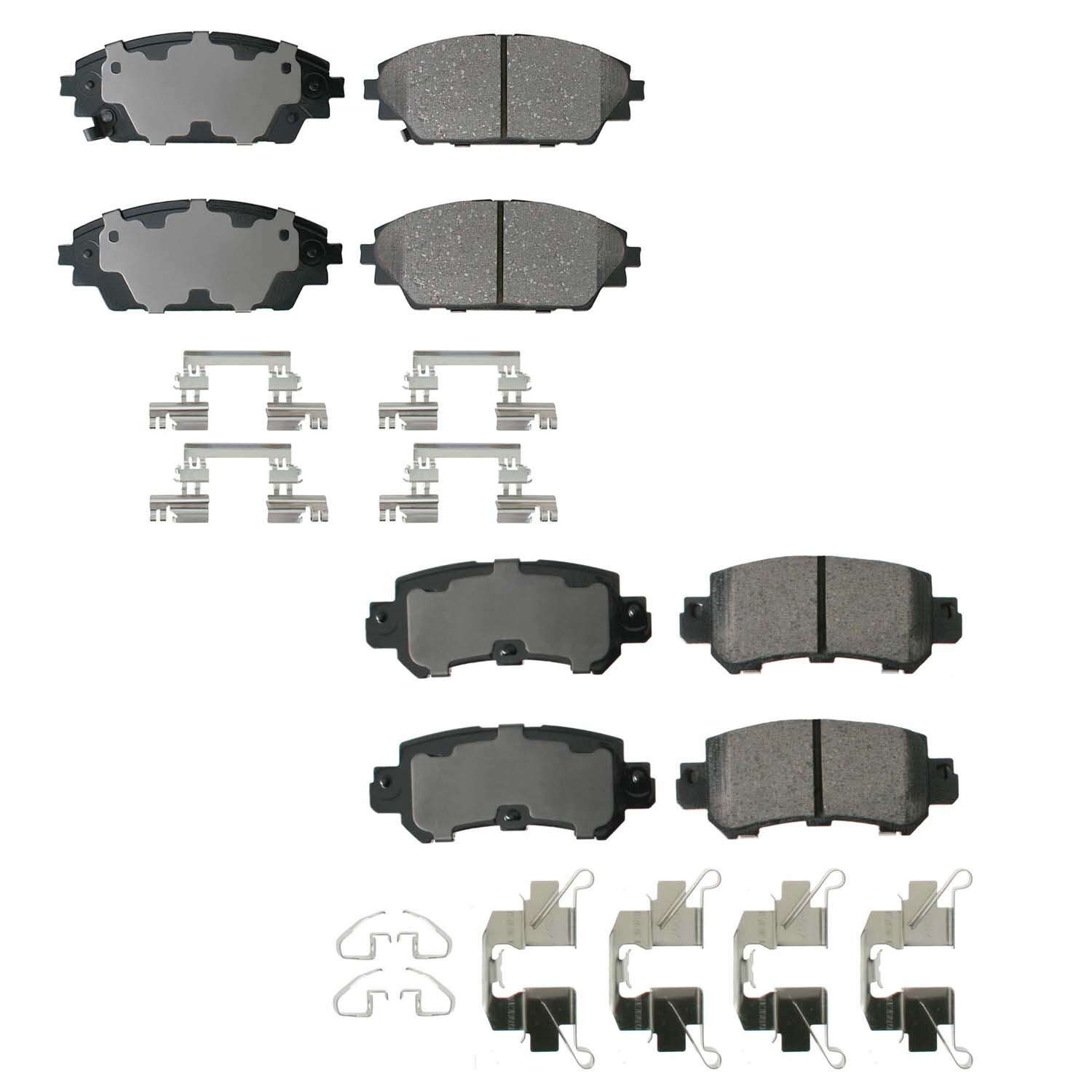 Akebono ProACT Front and Rear Ceramic Brake Pad Set Kit for Mazda CX-3 ...