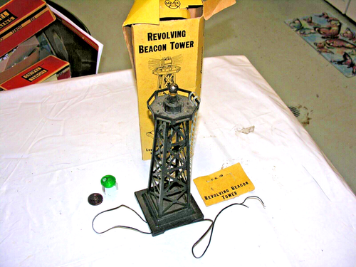 MARX 0446 REVOLVING BEACON TOWER W/BOX | eBay