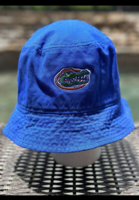 Nike Florida Gators Bucket Hat L/XL Blue Embroidered Logo 100% Cotton ...