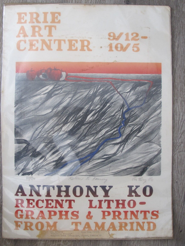 Vintage Signed Numbered ANTHONY KO Lithograph Poster 'Return to Harmony ...