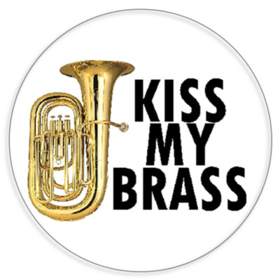 Kiss My Brass Tuba - 100 Pack Circle Stickers 3 Inch - Music Musician ...