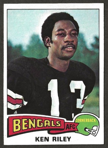1975 Topps #241 KEN RILEY Cincinnati Bengals NM 03 | eBay