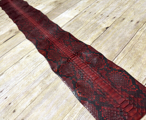 Mahogany Big Genuine Python Snakeskin Leather real hide snake skin Jumbo 226 | eBay
