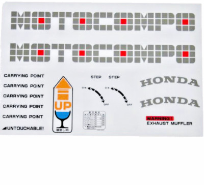 HONDA NCZ50 AB12 MOTOCOMPO FRAME STICKERS COMPLETE SHEET / FREE ...