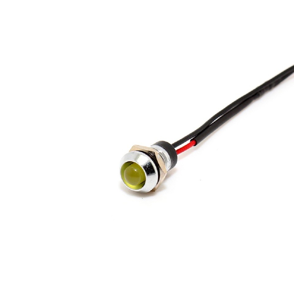 5X Car Boat 12V 8mm LED Indicator Light Pilot Dash Dashboard Panel ...