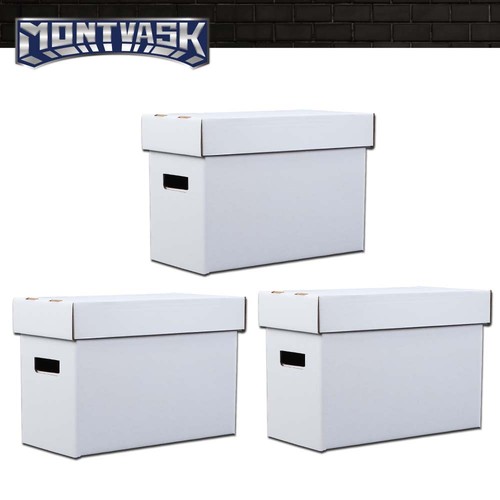 Comic Book Storage Boxes Short Holds 150-175 Stackable Archival ...