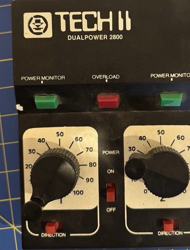 MRC Tech II Dualpower 2800 Transformer Working DC Tech 2 HO N Scale ...