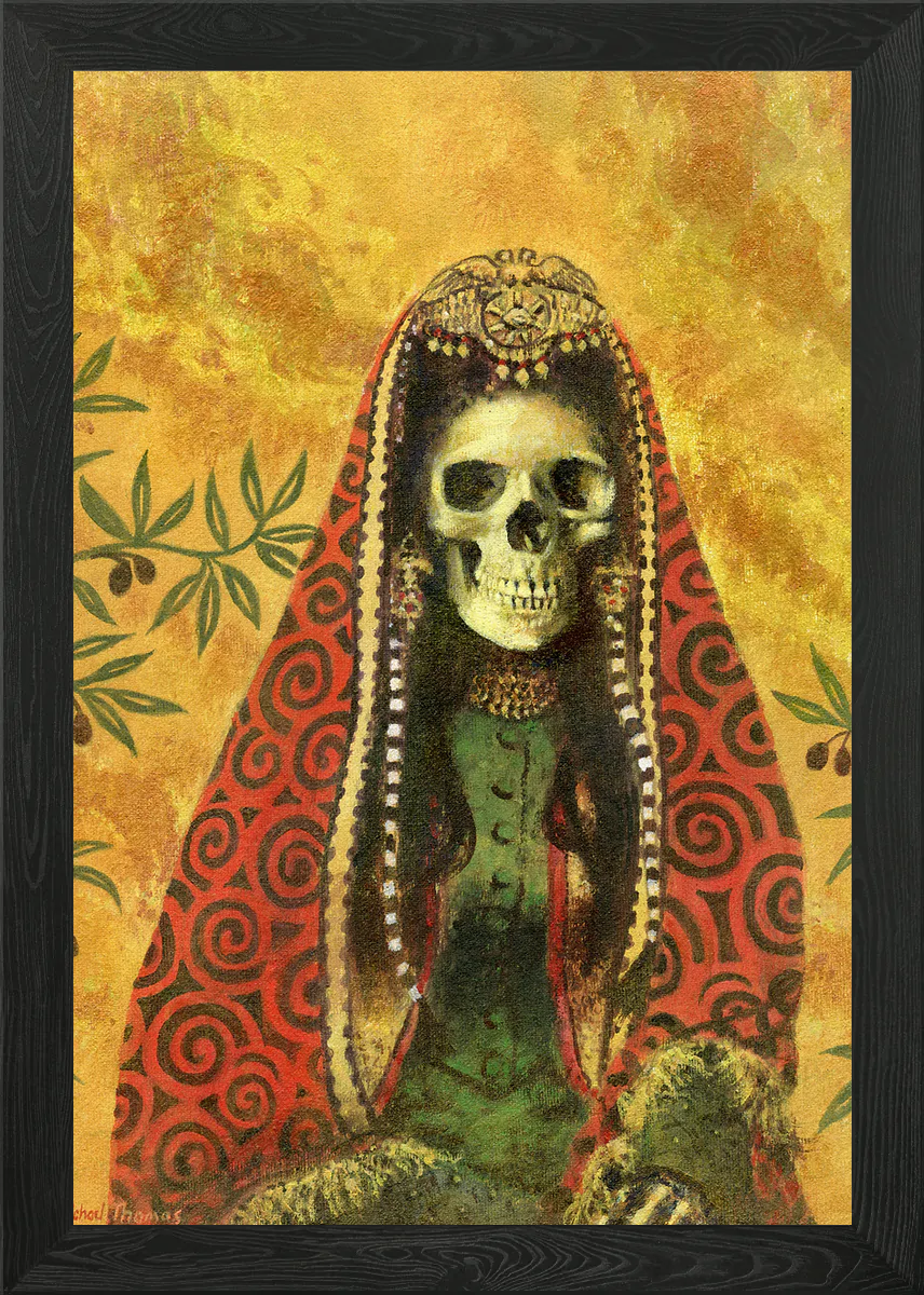 Decorative Skeleton Framed Wall Art Poster Canvas Print Picture | eBay UK