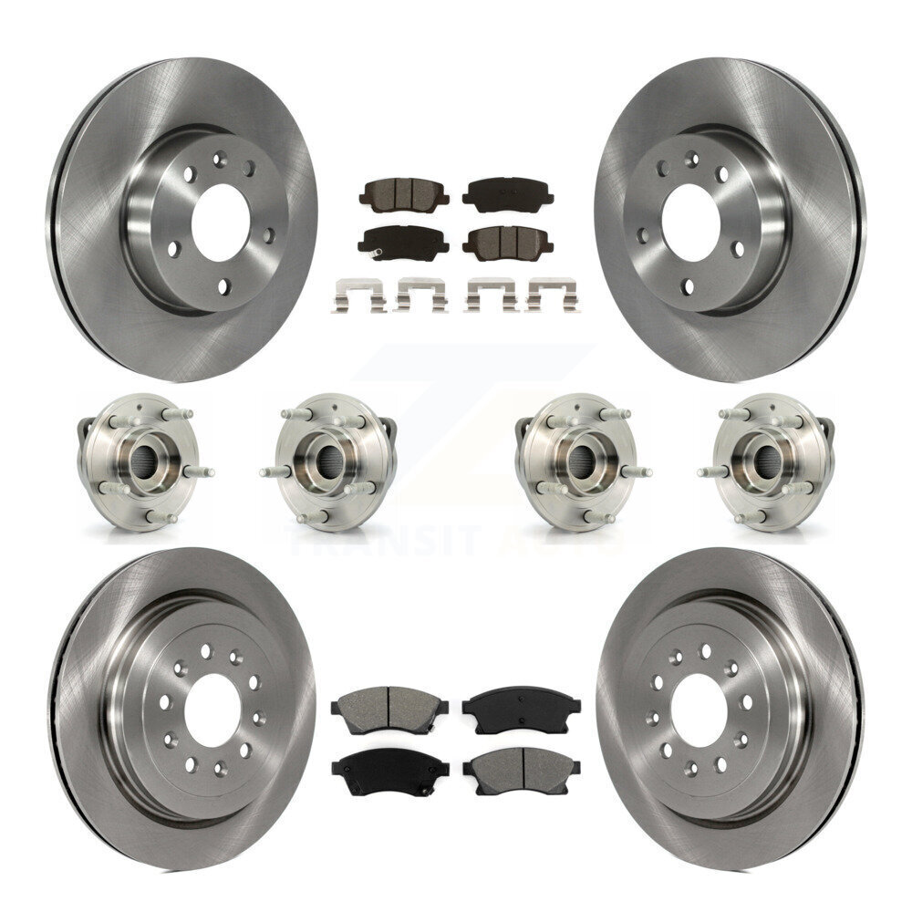 For 2013-2015 Cadillac ATS AWD Front Rear Hub Bearing Disc Brake Rotor ...
