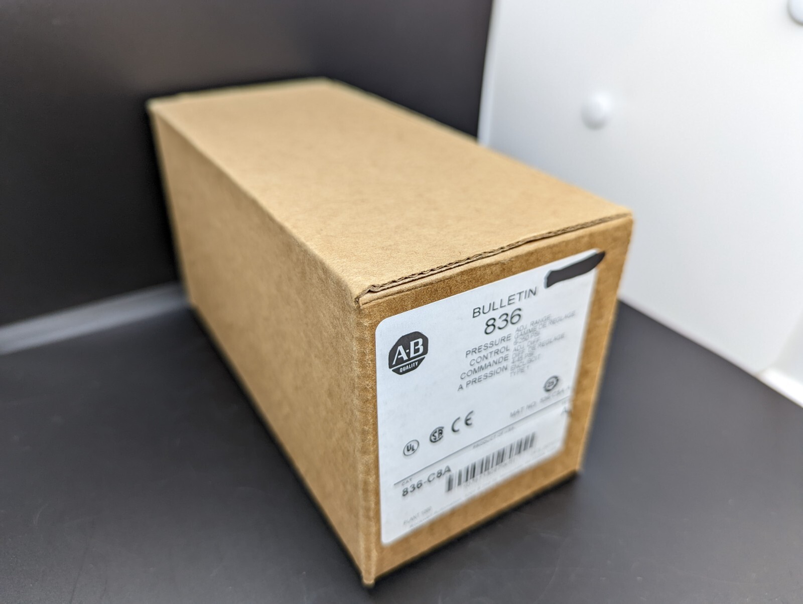 Allen Bradley 836-C8A Pressure Switch Type 1 Enclosure New In Box USA ...