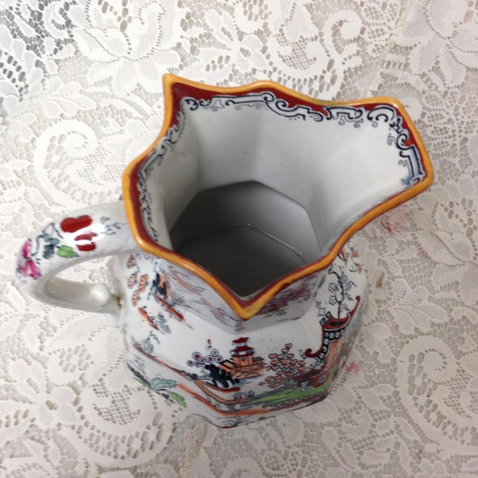 Antique, English Mason's Style Gaudy Blue Willow 12in Wash Bowl-8in ...