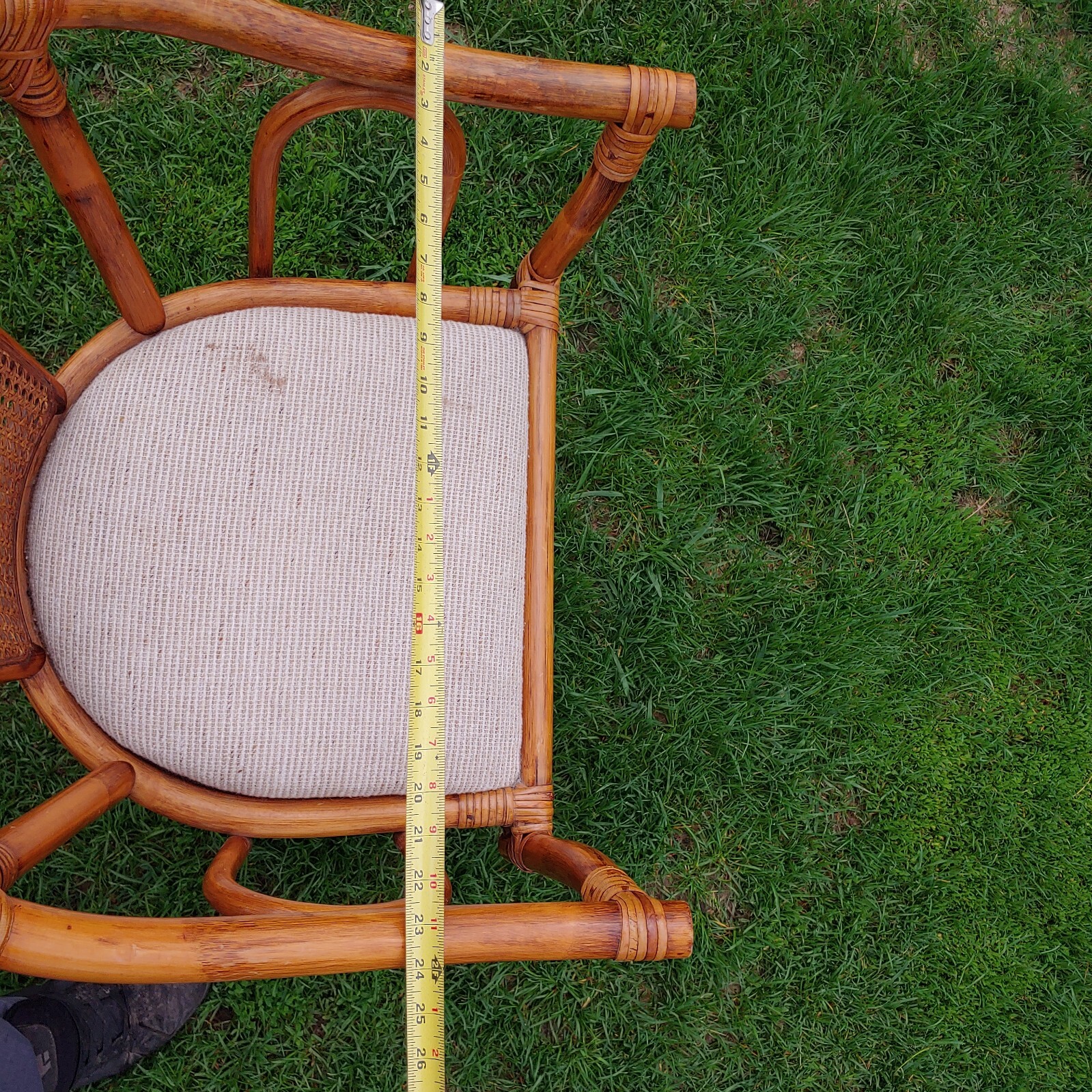 Vintage Swivel Rattan Chair Bentwood Cane Back Willow and Reed Henry ...