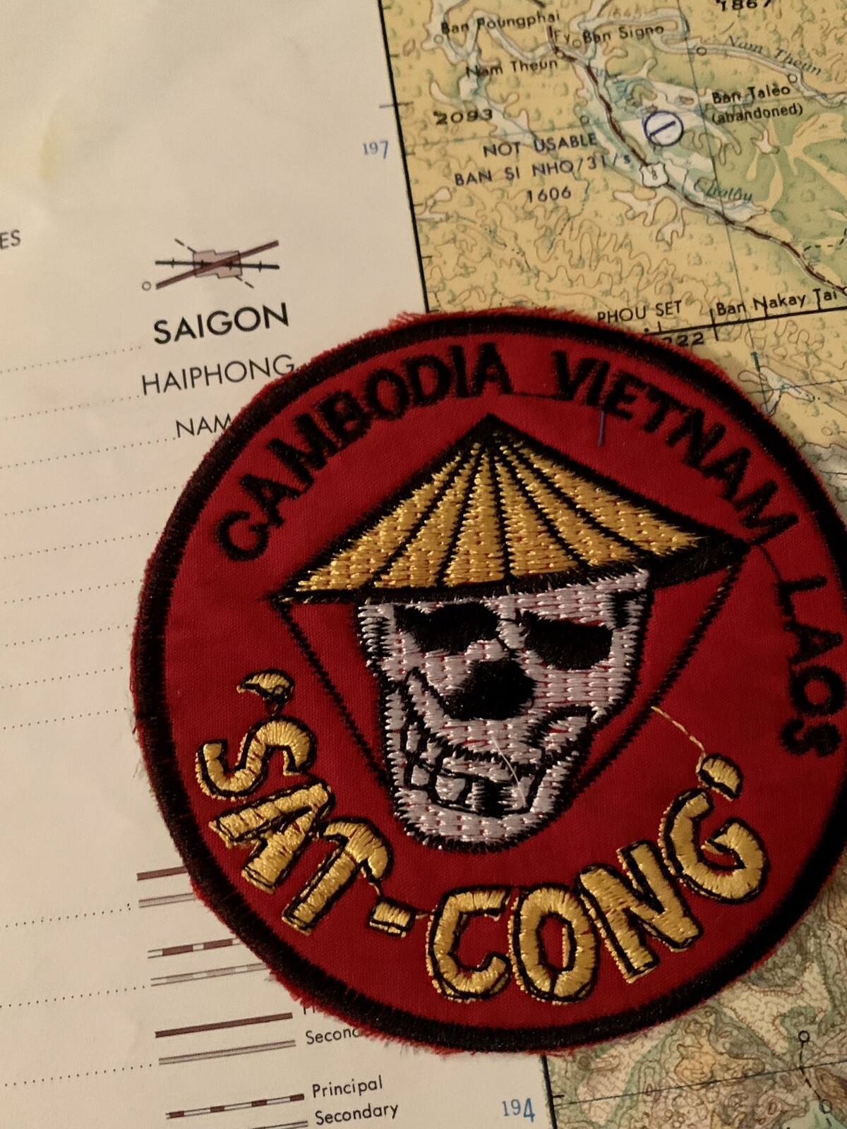 SAT-CONG CAMBODIA-VIETNAM-LAOS PATCH | eBay