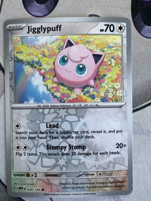 Jigglypuff Reverse Holo English Pokemon TCG BKBO976 | eBay