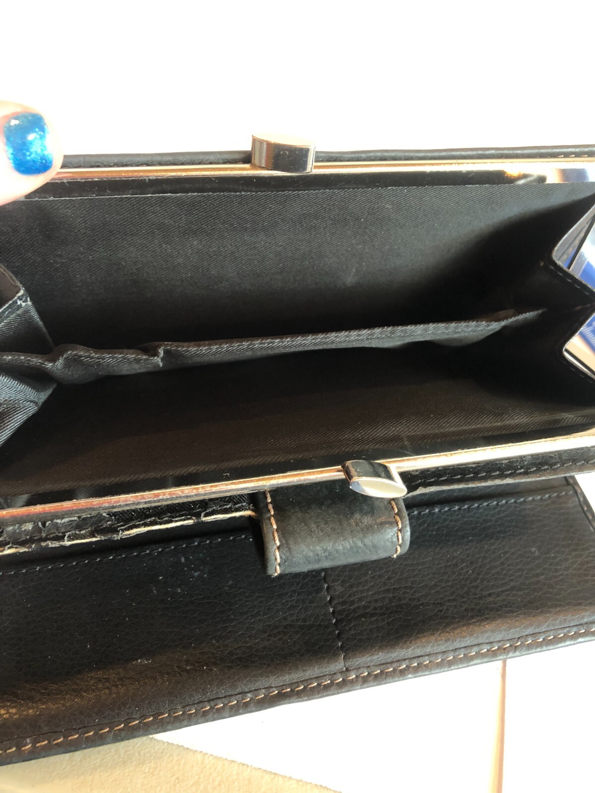 Guang Tong Black Wallet 7" x 4" | eBay