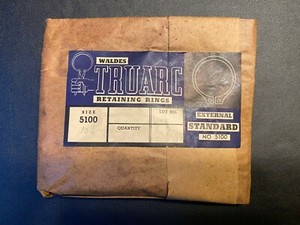 50 Vtg Waldes Truarc Retaining Rings in Original Packing Size 5100-106 ...