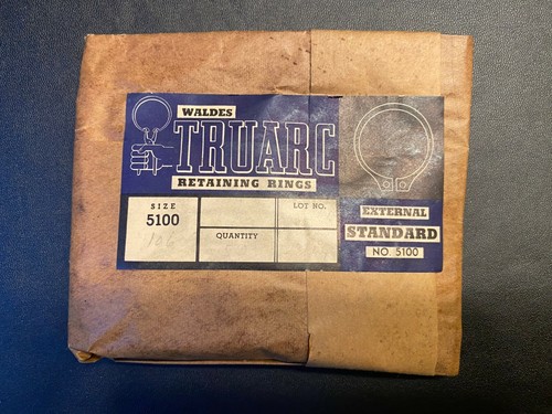 50 Vtg Waldes Truarc Retaining Rings in Original Packing Size 5100-106 ...