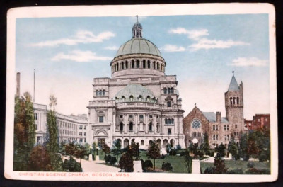Postcard Massachusetts Boston Christian Science Church 1917 Posted | eBay