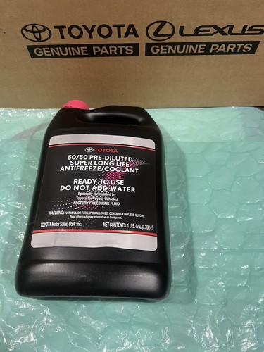 1 Gallon Toyota/Lexus Super Long Life Pink Antifreeze Coolant - OEM NEW ...