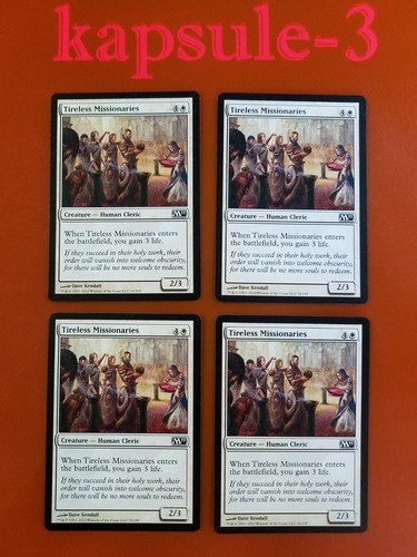 4x Tireless Missionaries | M11 Magic 2011 | MTG Magic Cards | eBay
