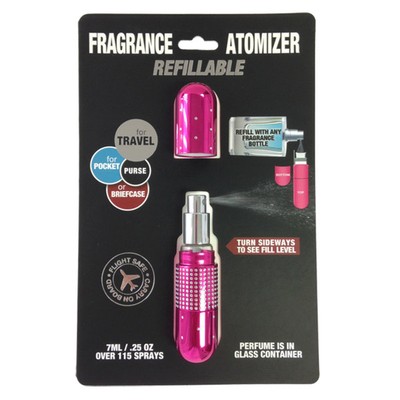 Fragrance Atomizer Delux Crystal Shiny Magenta (Refillable) 0.25 Oz | eBay