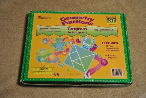 Geometry and Fractions Game Tangram Activity Kit Learning Resources LER ...