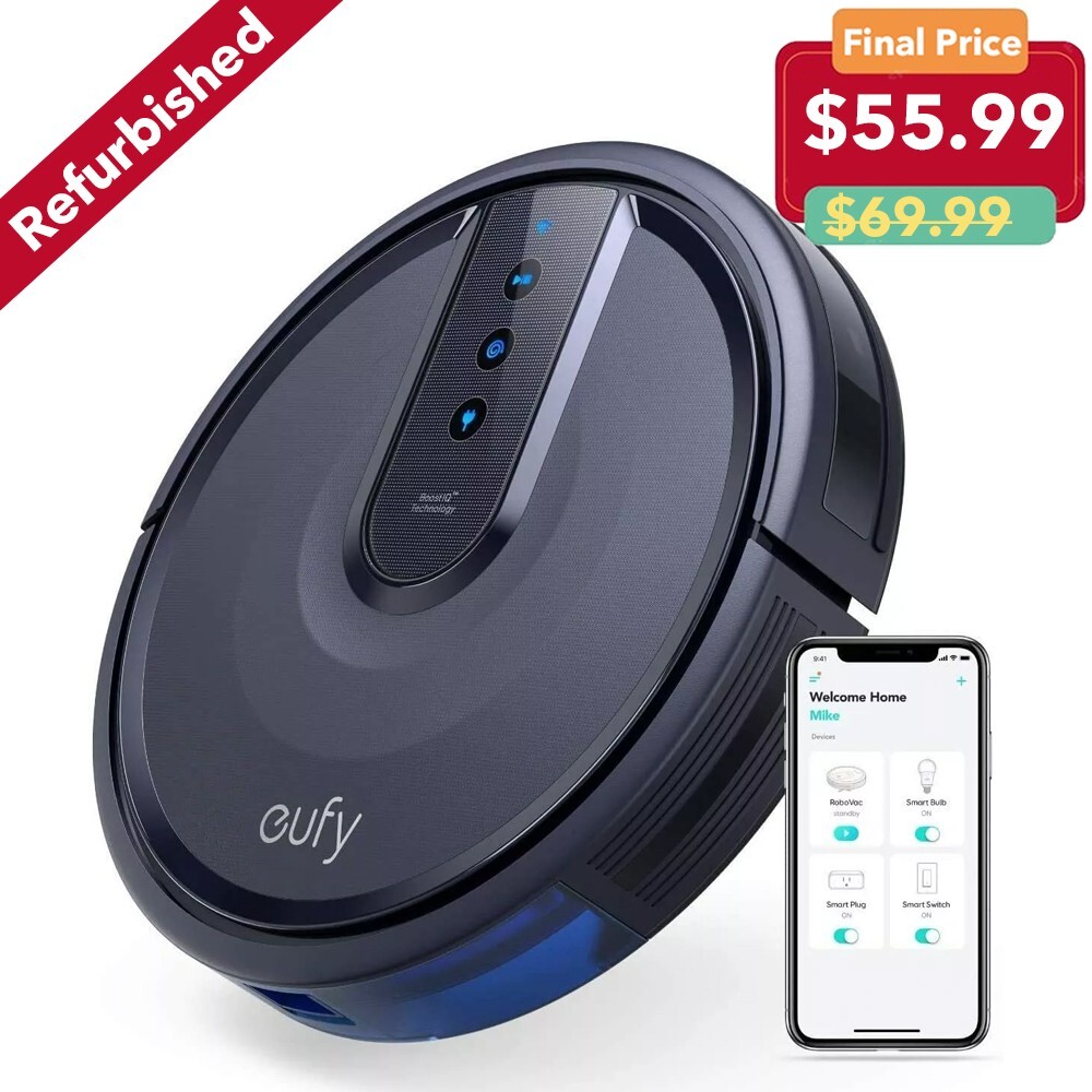 eufy RoboVac 25C Robotic Vacuum Cleaner Wi-Fi Smart Automatic Sweeper ...
