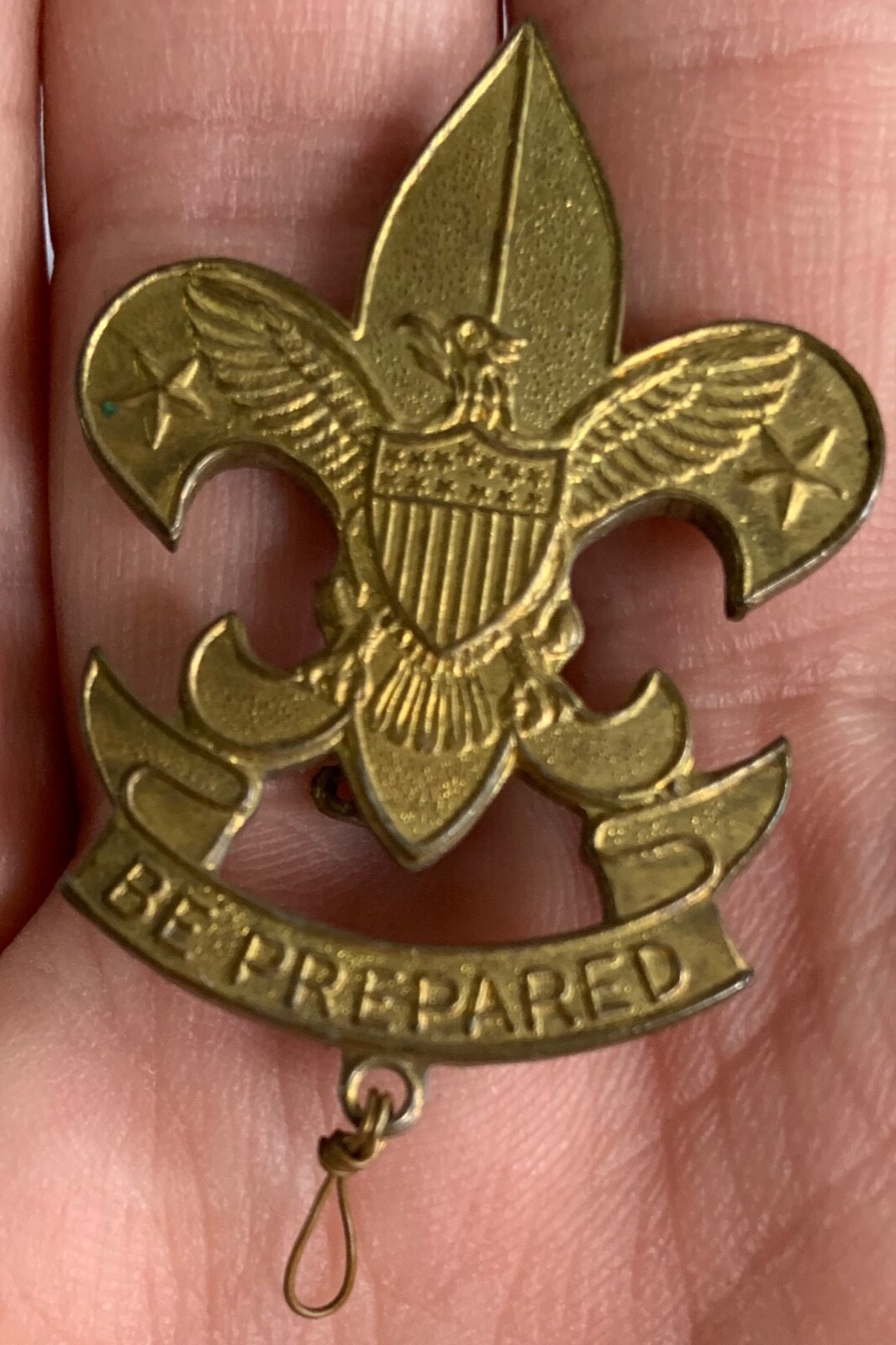 Vintage FIRST CLASS Boy Scout Rank PIN Sash Uniform LARGE 2" Hat Badge ...