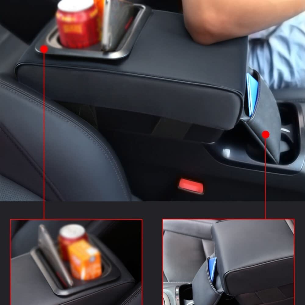 US Car Memory Foam Armrest Pad Center Consoles Cushion Pillow Elbow ...