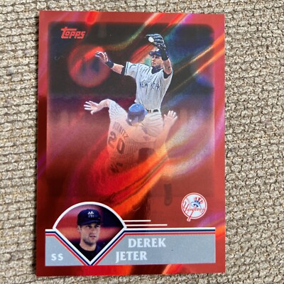2022 Topps X DEREK JETER - Call of the Captain DJ10 7/10 Red Parallel ...