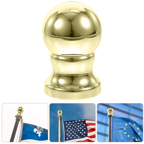 Flag Pole Ball Topper ABS Flag Finials Decor Outdoor Flag Flagpole Top ...