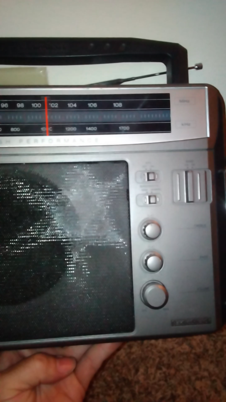 Radio Shack Portable AM/FM Extended Range Radio #12-903 Tested See Pics ...