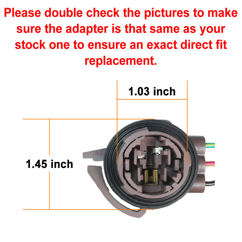 2pcs 3157 4157 3457 Socket Brake Turn Signal Light Wiring Harness Plug ...