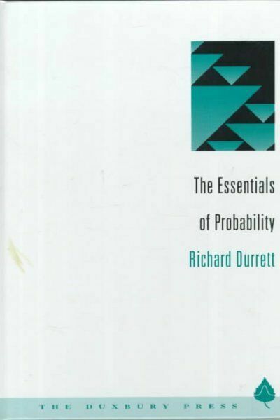The Essentials of Probability by Richard Durrett (1993, Hardcover) for ...