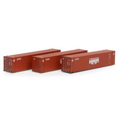 Athearn ATH17891 45' Container - HMM/KOBC #2 (3) N Scale | eBay